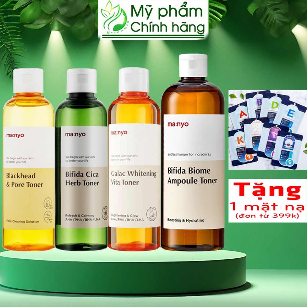 Nước Toner Hoa Hồng Manyo Ma:nyo Bifida Biome Ampoule Toner 300ml 400ml ...