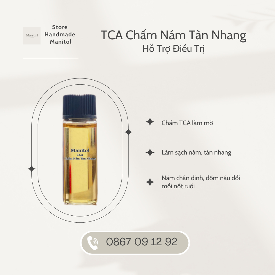 Chấm nám TCA 5ml, 3ml chấm nám làm mờ nám,tàn nhang đồi mồi, nốt ruồi hiệu quả,an toàn cho cho ...