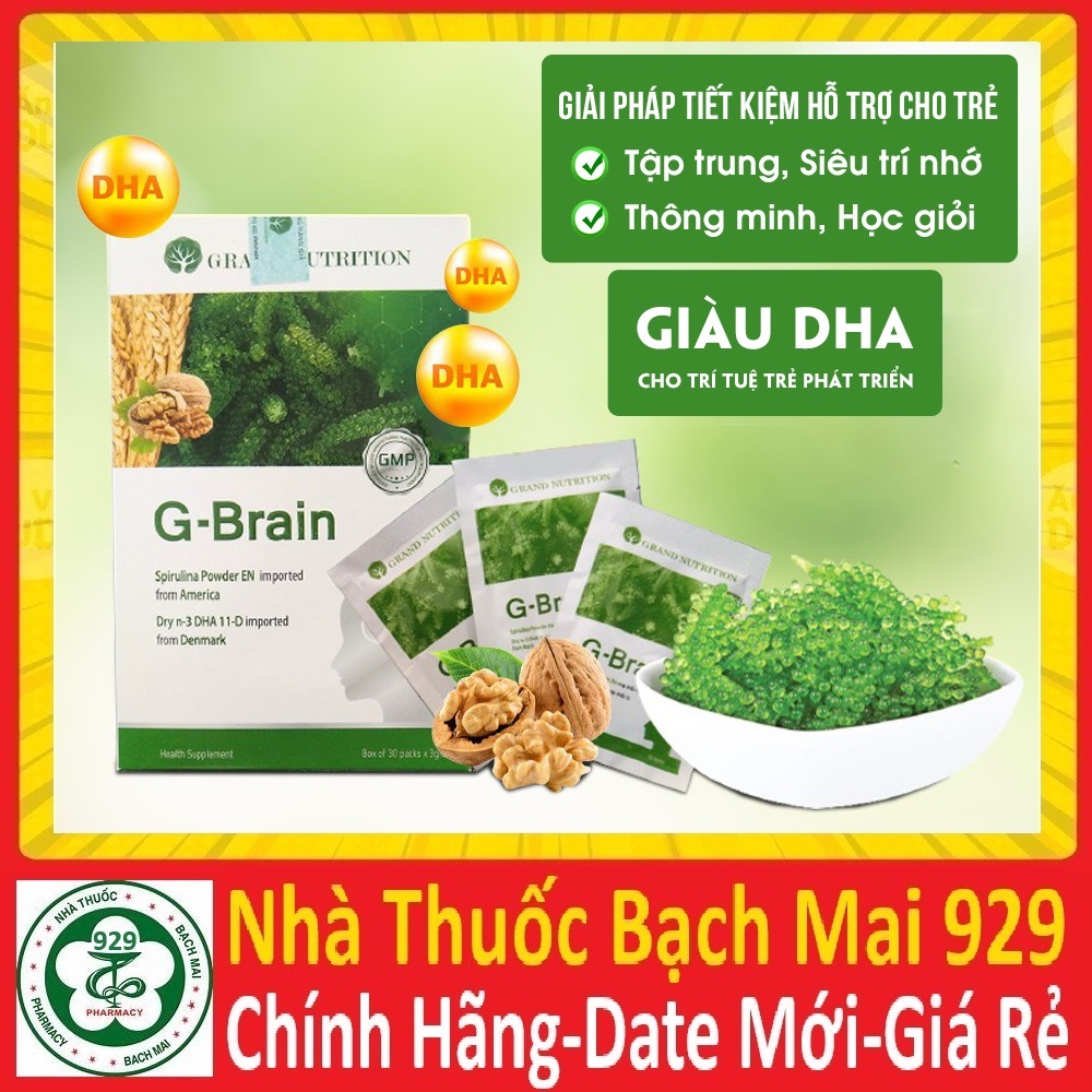 [CHÍNH HÃNG] G-Brain Hỗ trợ phát triển Cốm Trí Não cho Trẻ hộp 30 gói ...