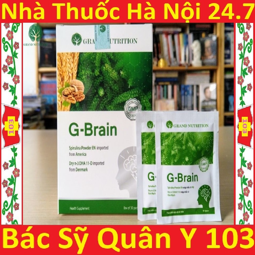 G-Brain Hỗ trợ phát triển Cốm Trí Não, tăng cường hệ Miễn Dịch (gbrain ...