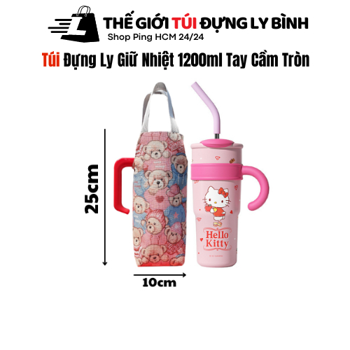Túi đựng ly giữ nhiệt thiết kế riêng cho ly 1250ml Giành Cho Ly Tay Cầm ...