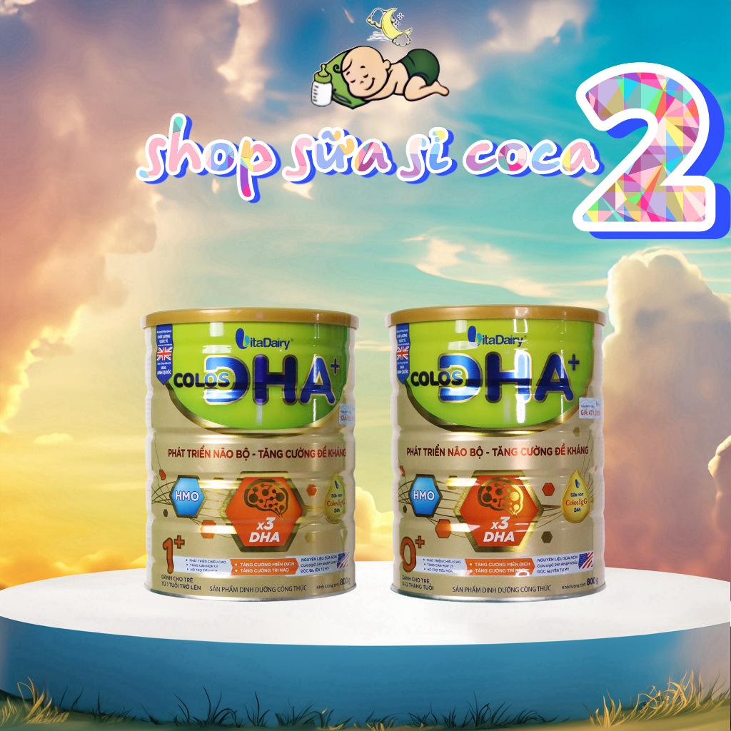 Vitadairy Colos DHA 0+1+ 800gr date 2027 mã Qr đầy đủ | Shopee Việt Nam