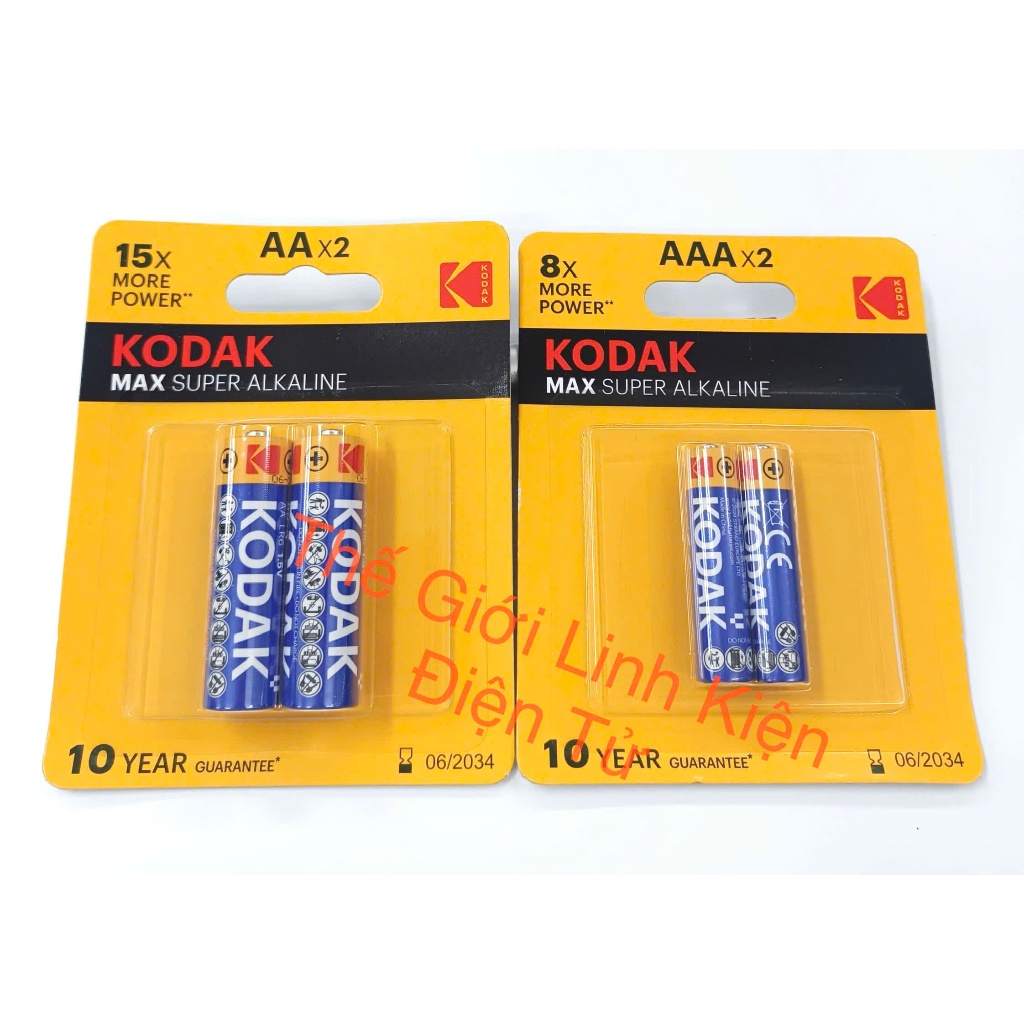 Pin 1.5Volt KODAK AA-AAA ( Vỉ ) | Shopee Việt Nam