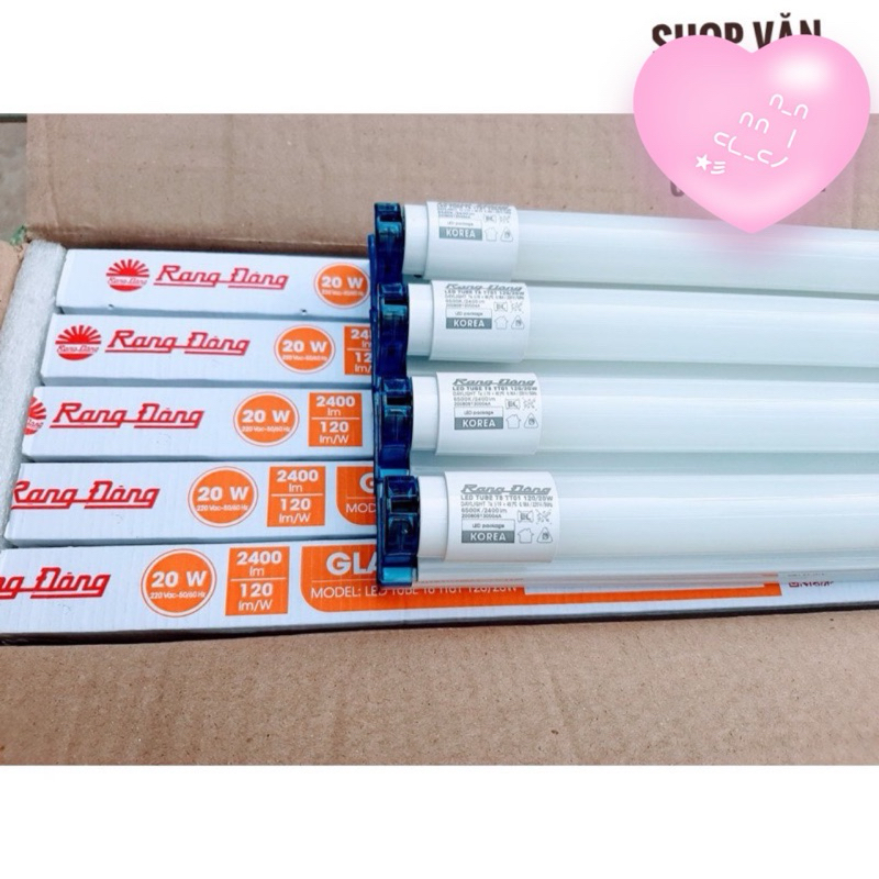 Bóng Đèn Led tube (tuýp) Thuỷ tinh Rạng Đông T8 20w-1m2 ;10w-60cm.Chính Hãng (ship hỏa tốc ...