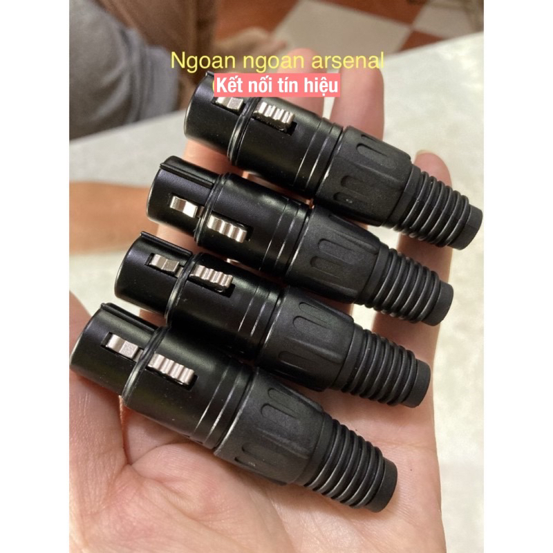 Jack canon XLR đực cái hàn nhập khẩu các hãng: seetronic, soundking, ls ...