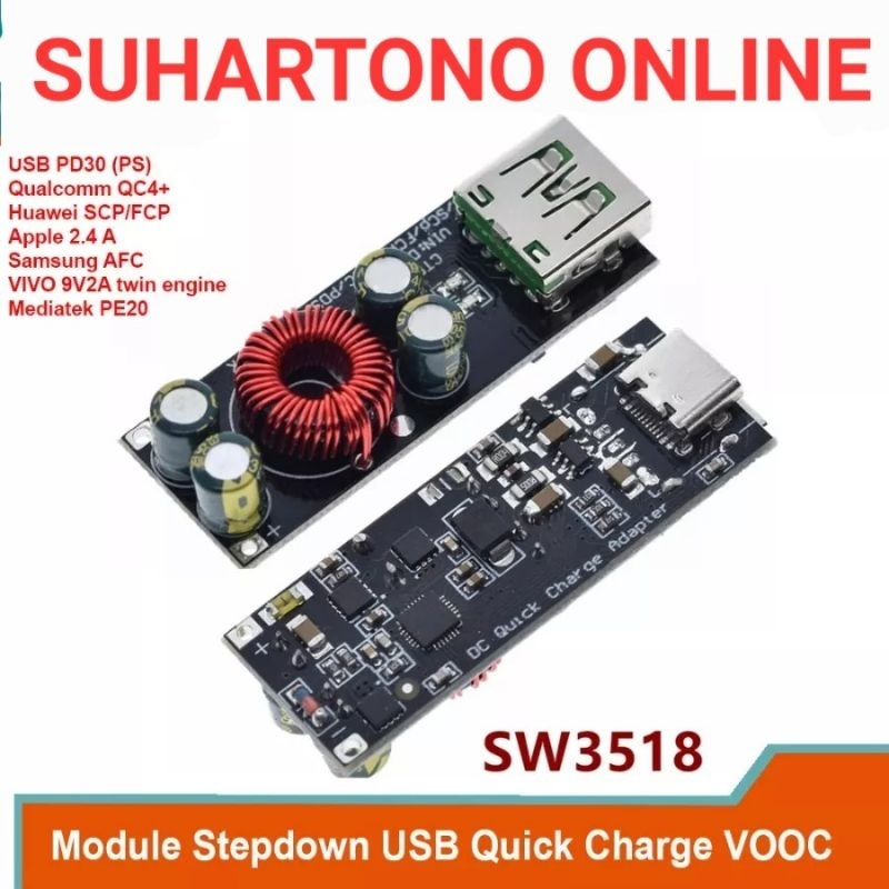 Sw3518 / SW3516 QC4.0 QC3.0 USB Type-C 100W Điện thoại di động Bộ ...