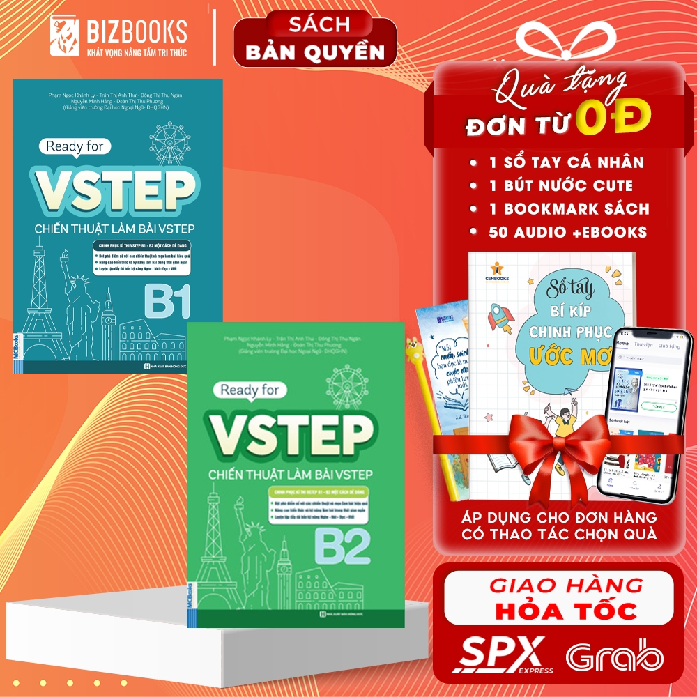 Sách - Combo Ready for VSTEP Chiến Thuật Làm Bài VSTEP B1,B2 | Shopee ...