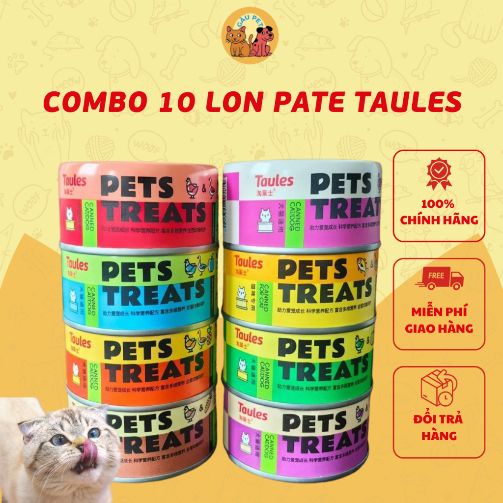 [5-20 LON] Pate Cho Mèo Pate Taules Thức Ăn Cho Mèo Con Mèo Trưởng ...