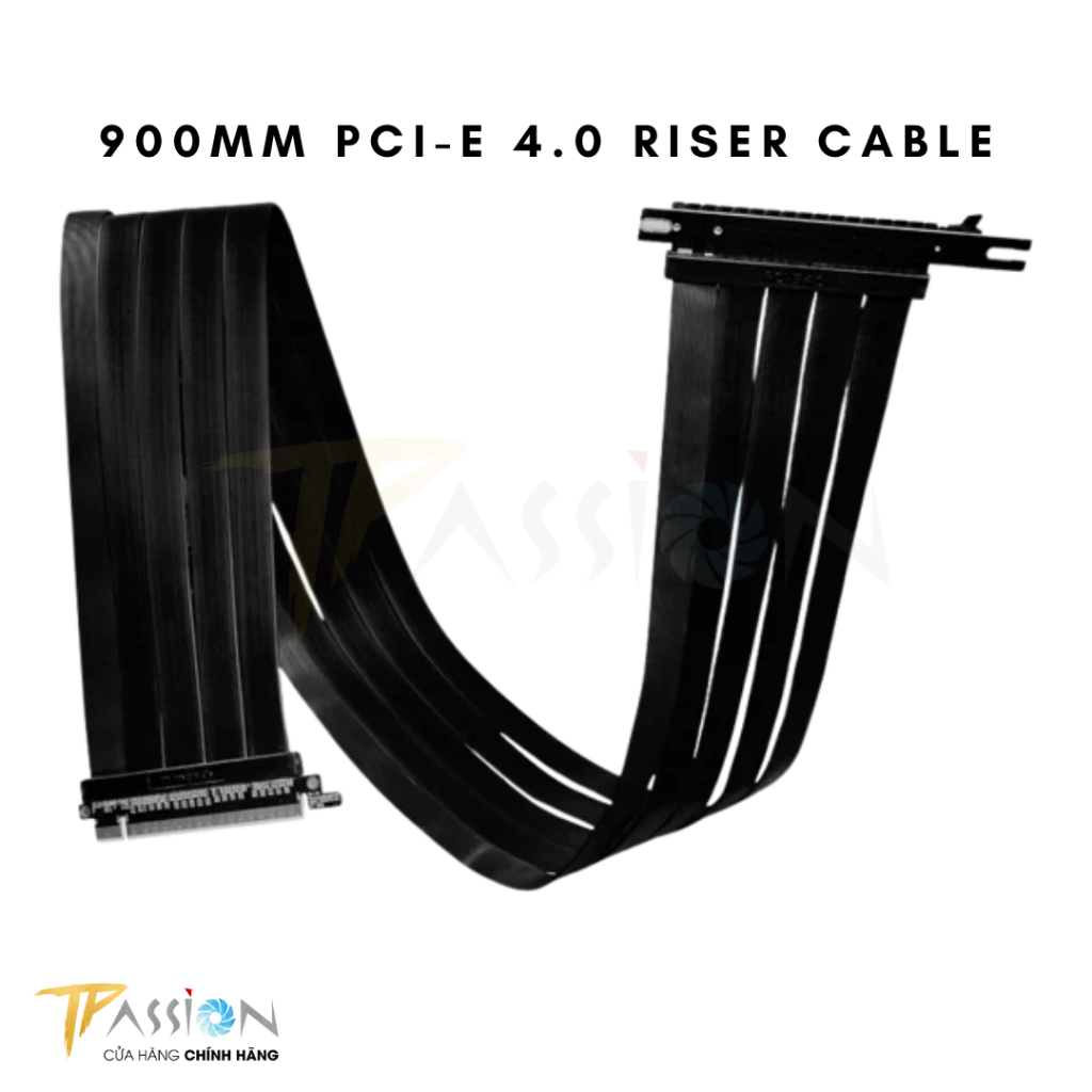 Dây Riser VGA GPU Lian Li 900mm PCIe 4.0 - Riser cable 90cm Đen PW-PCIV ...