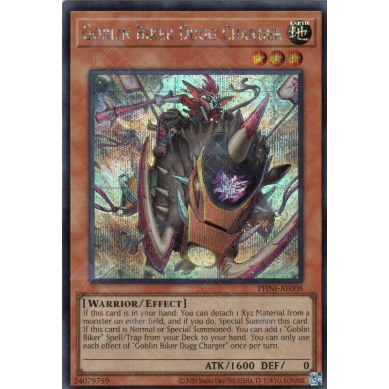 Thẻ bài Yugioh AE: PHNI-AE008 Goblin Biker Dugg Charger (SER) | Shopee ...
