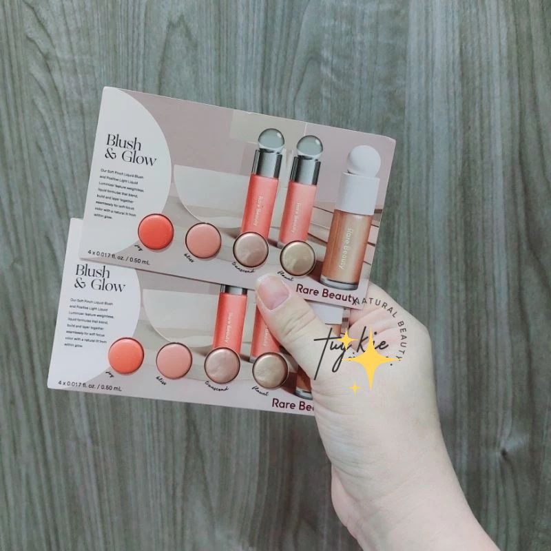 [ Sample 4 ô * 0.5ml ] Vĩ Má Hồng Và Highlight Rare Bea.uty Blush ...