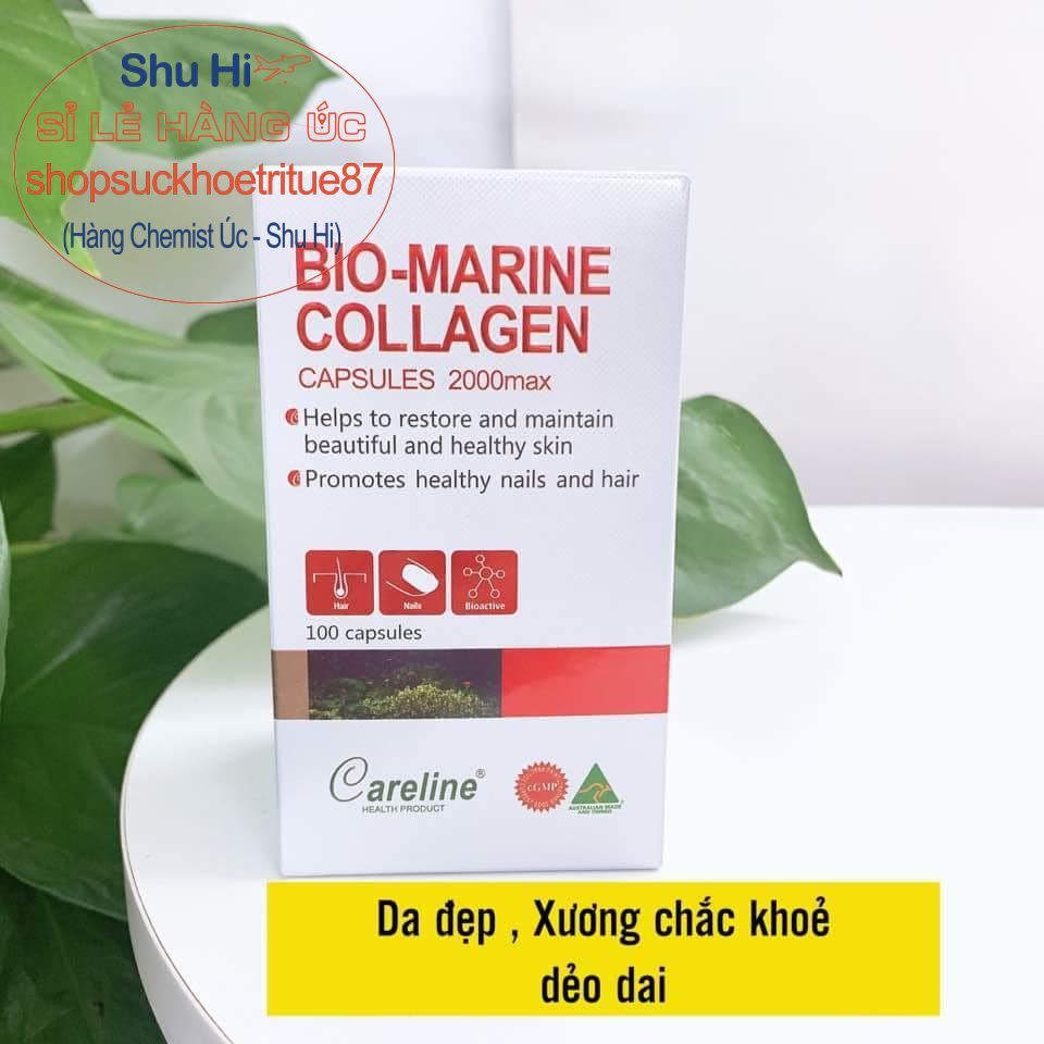Collagen careline thủy sinh, bio marine collagen 2000max careline 100 ...