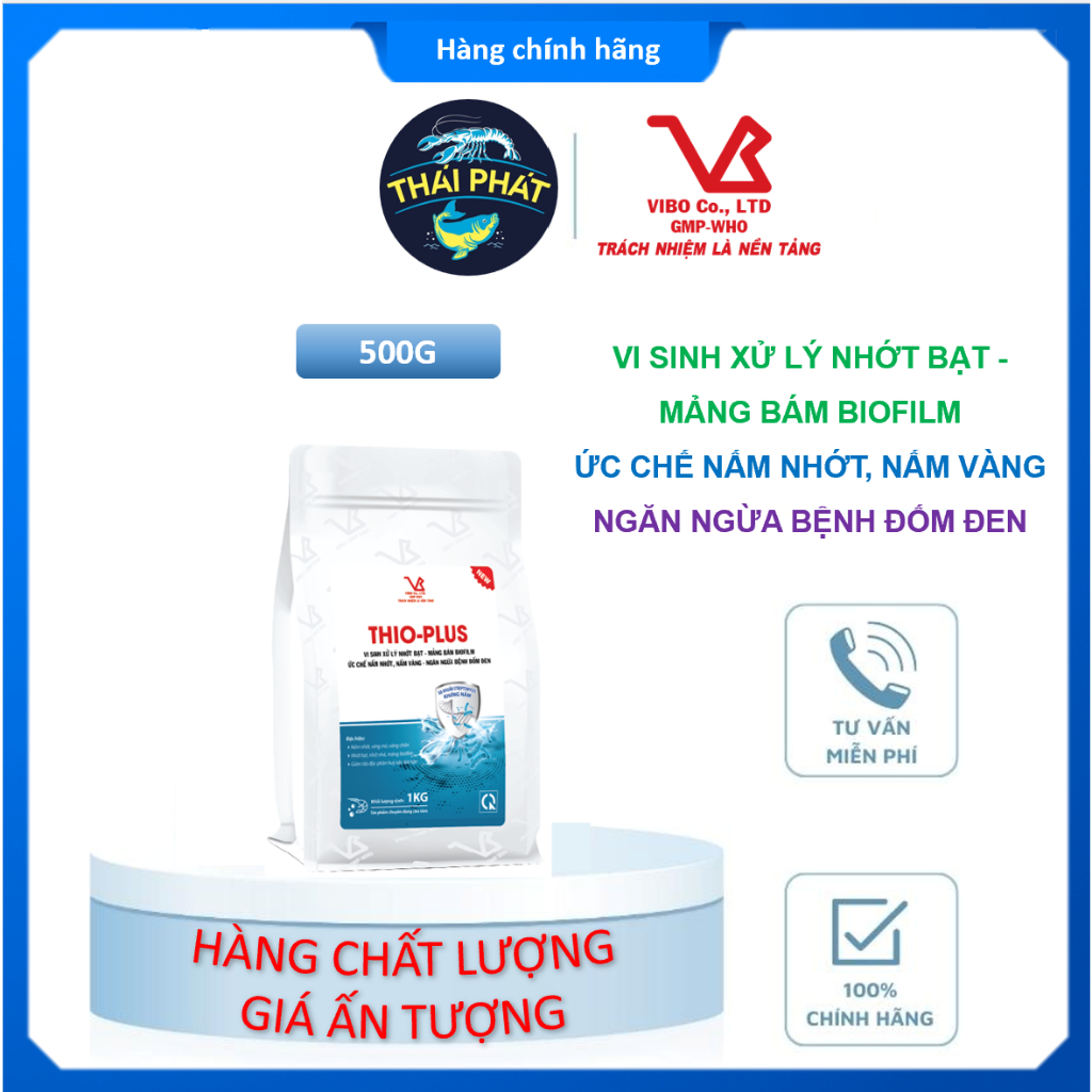 THIO-PLUS new 500G - Vi sinh xử lý nhớt bạt, mảng bám biofilm - ức chế ...
