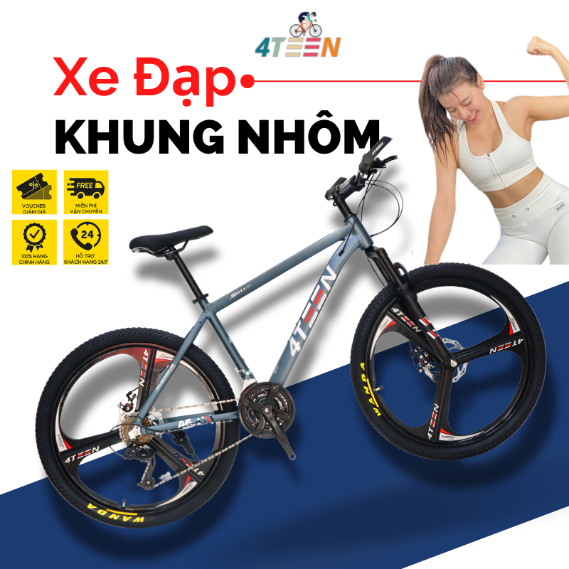 [Vua Địa Hình 2024] Xe Đạp Thể Thao 4TEEN Khung Nhôm AL6061 Chịu Tải Trọng Lên Đến 150kg ...