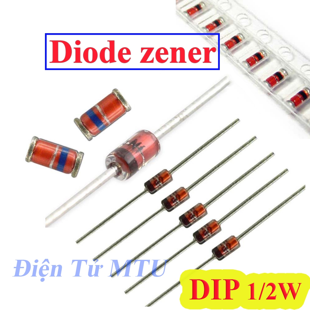 Diode Zener 1/2W - chân cắm DIP - Nhiều loại - (túi 10 con) | Shopee Việt Nam