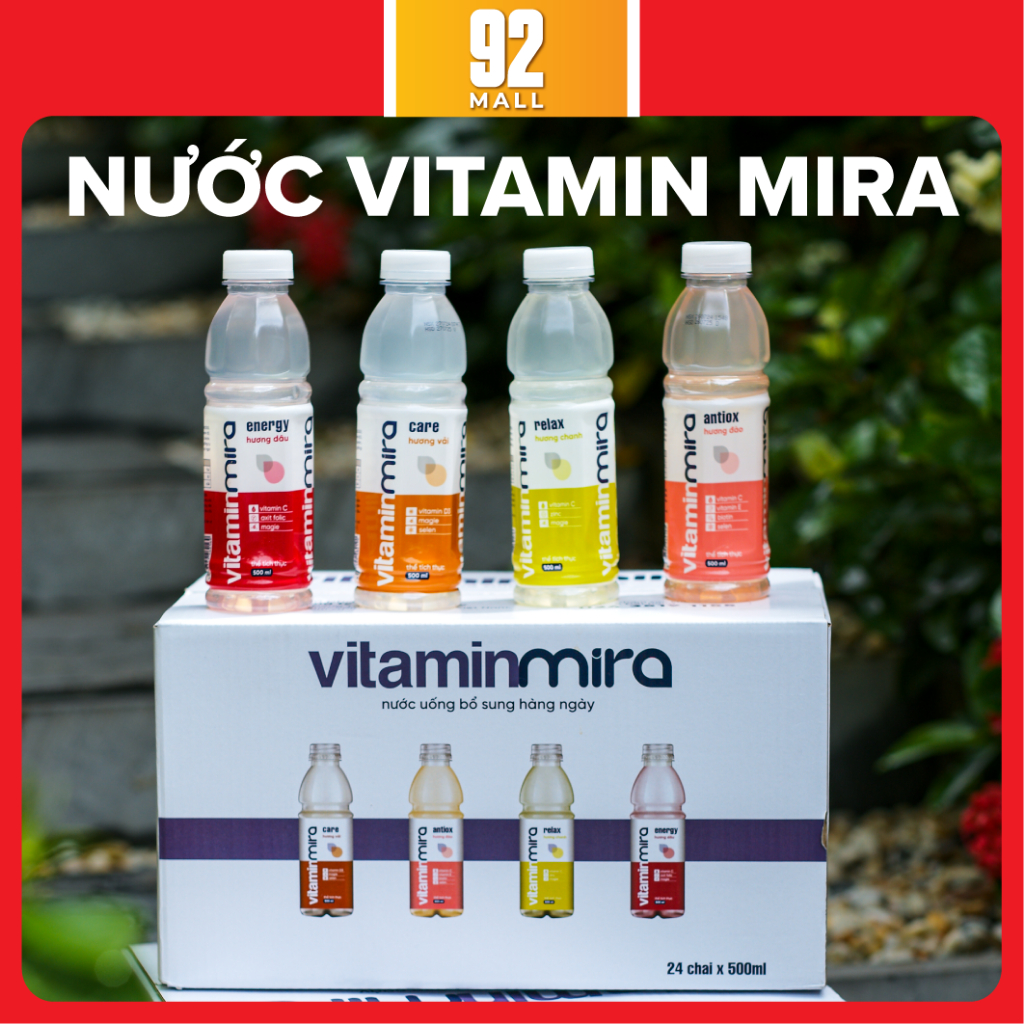 Nước Uống Mira Vitamin Chai 500 ml Bổ Sung Vitamin Và Khoáng Chất - Nước Vitamin Đóng Chai ...