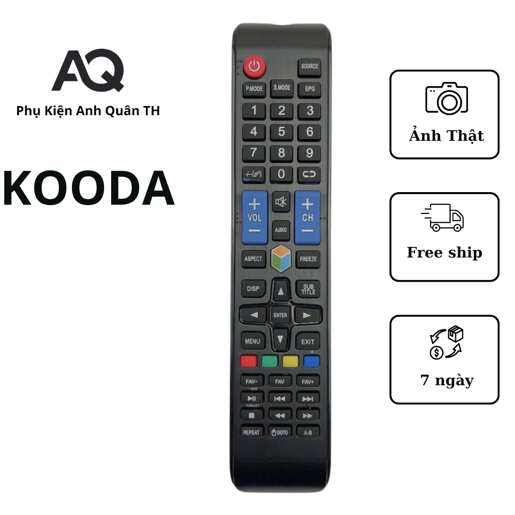 Remote tv kooda - Điều khiển tivi kooda smart | Shopee Việt Nam