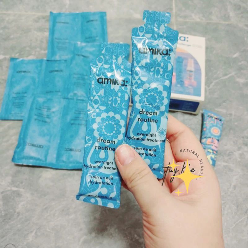 [ Sample 20ml ] Mặt nạ dưỡng tóc qua đêm Amika Dream Routine Overnight ...