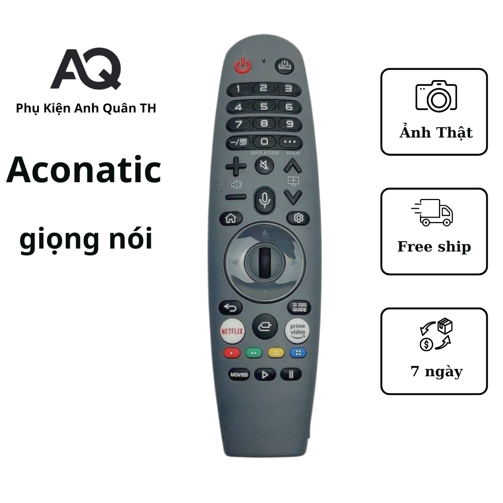 Remote tv Aconatic - Điều khiển tivi Aconatic chuột bay và giọng nói ...