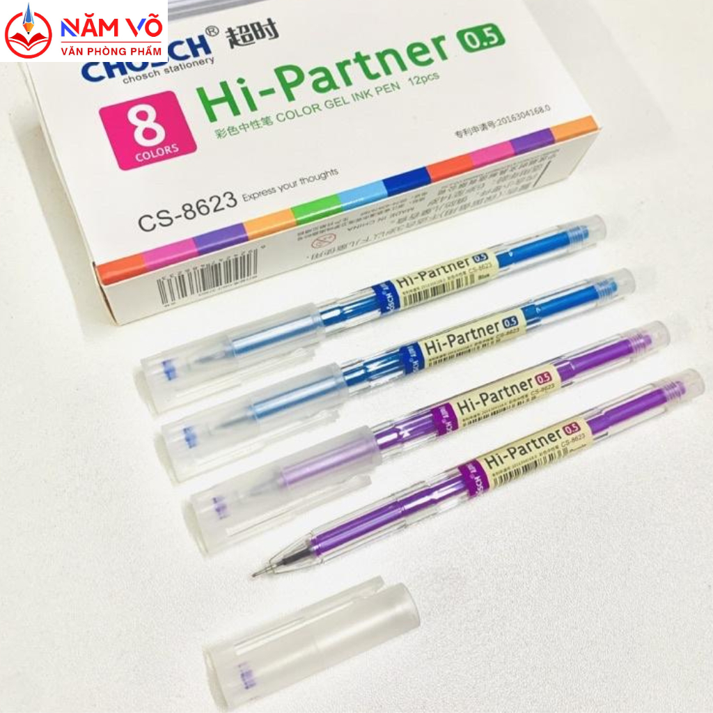 [CS8623]HỘP 12 Cây Bút Viết Gel Nước Chosch Hi-Partner CS-8623/CS 8623 ...