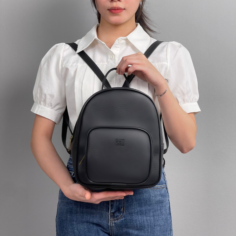 Balo mini nữ da pu đi chơi du lịch đựng đồ cá nhân basic phong cách hàn ...