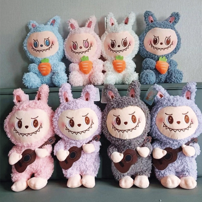 Gấu Bông Labubu Lông Xù Dễ Thương Cực Hot Gấu Bông Cute Cầm Đàn, Giữ Cà ...