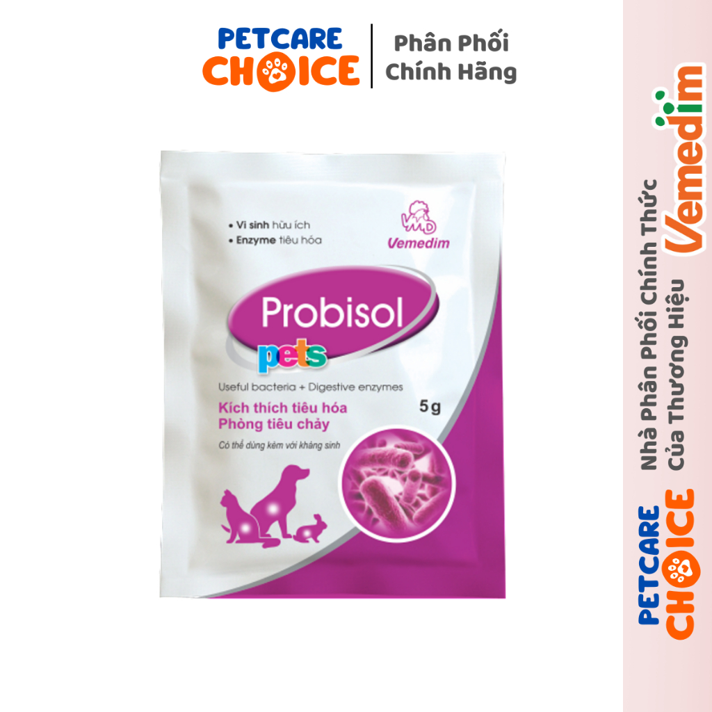 Vemedim Probisol Men Tiêu Hóa Cho Chó Mèo - Gói 5gr | Shopee Việt Nam