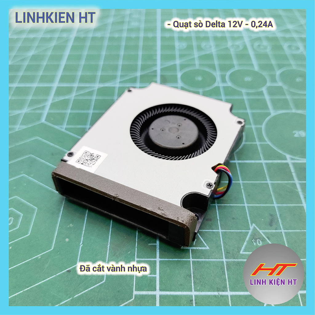 Quạt Sò Tản Nhiệt Delta DC12V-0,24A 5x6x1cm chạy cực êm | Shopee Việt Nam