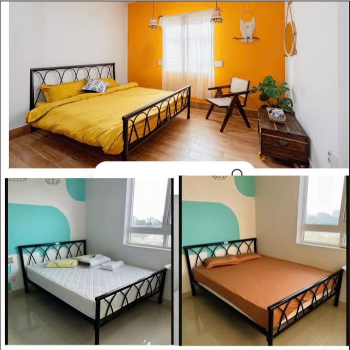 [MIỄN SHIP-RAP 0Đ] giường sắt thiết kế kiểu lưới đủ size 1m2, 1m4,1m6 ...