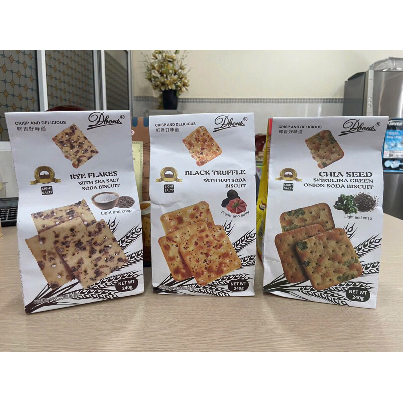 Bánh lúa lạt hạt chia ăn kiêng DBENT Hongkong 3 vị | Shopee Việt Nam