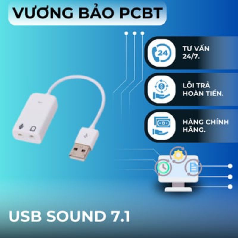 USB Sound 7.1 Có dây dùng cho máy tính | Shopee Việt Nam