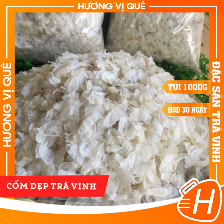 Cốm Dẹp Trà Vinh - Túi 1000g - Đặc Sản Trà Vinh | Shopee Việt Nam