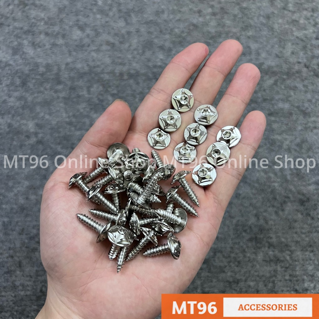 Ốc Salaya Inox 5li 5li18 Xoắn (M5x18) Gắn Dàn Áo Yamaha (Sirius, Ex ...