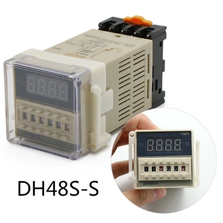 Timer điện tử DH48S-S, DH48S-2Z delay timer relay 8 chân đảo thời gian ...