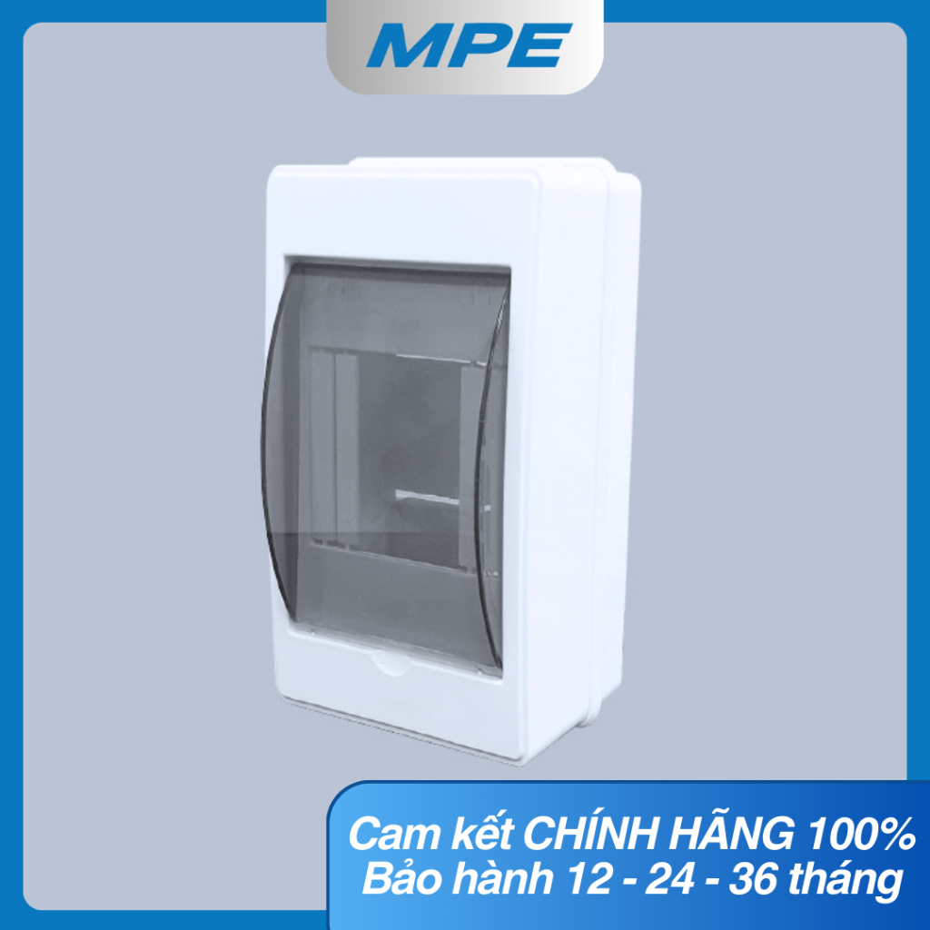 Tủ điện nhựa lắp nổi MCB cầu dao tép 2/ 4/ 6 pha MPE | Shopee Việt Nam