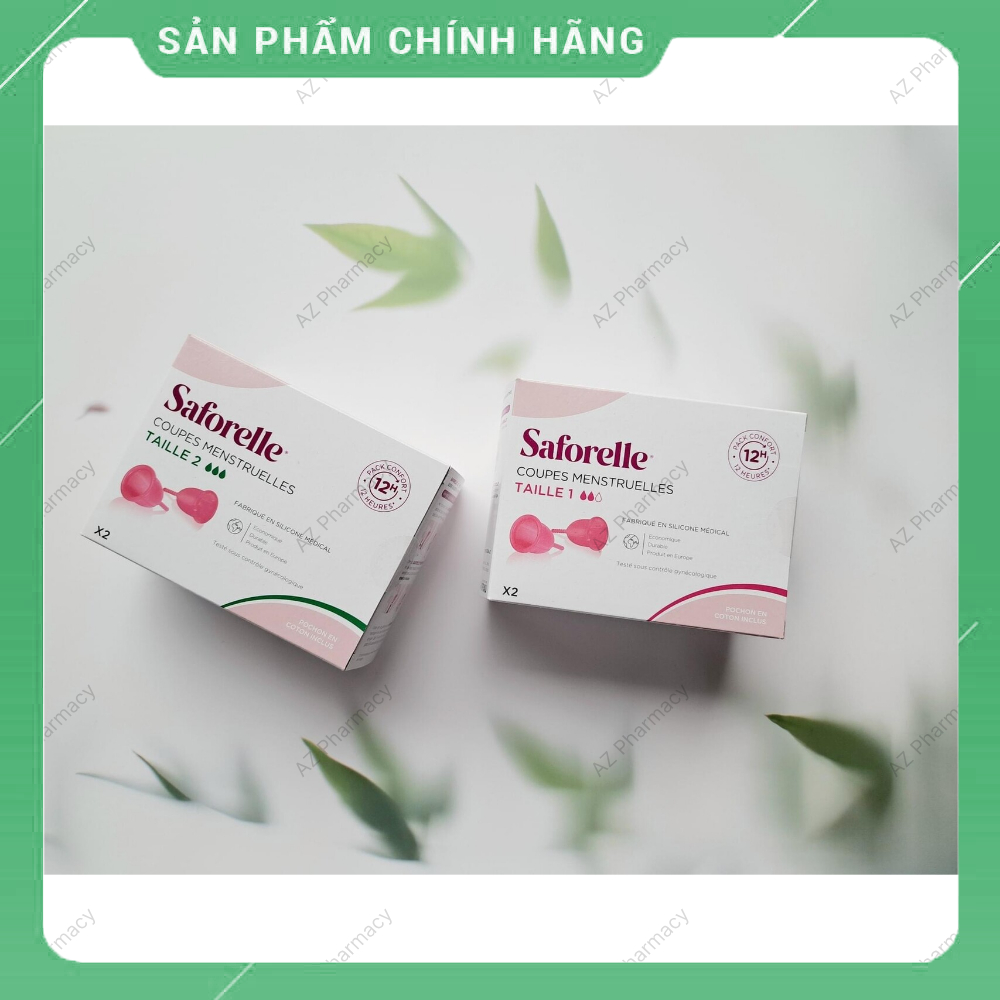 [Mẫu mới] Bộ Sản Phẩm Cốc Nguyệt San Saforelle (Bộ 2 cốc) | Shopee Việt Nam