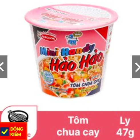 ( Thùng 12 ly ) Mì Mini Handy Hảo Hảo Tôm Chua Cay 47g | Shopee Việt Nam