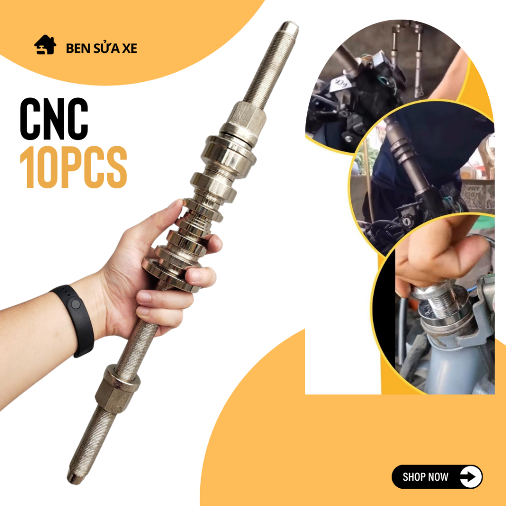 Bộ vam bát phốt hàng tiện CNC từ thép nguyên khối c45 Dùng cho tất cả ...