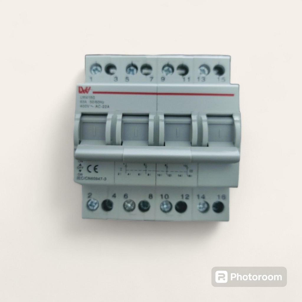 ÁT đảo chiều 3 pha 4 dây 63A - Cầu dao đảo chiều dạng aptomat 4 pha 63A | Shopee Việt Nam