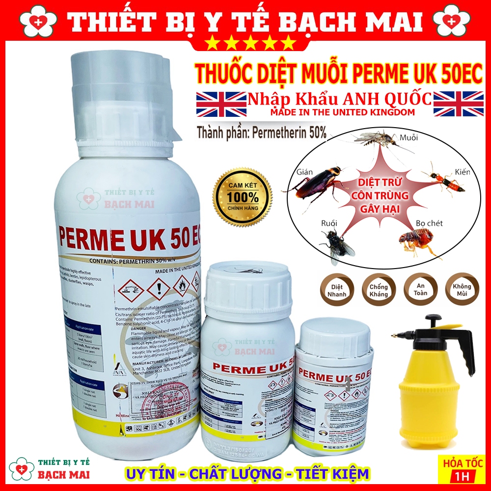Thuốc Diệt Muỗi Perme UK 50EC 100ml, 250ml - Nhập Khẩu Anh Quốc | Shopee Việt Nam