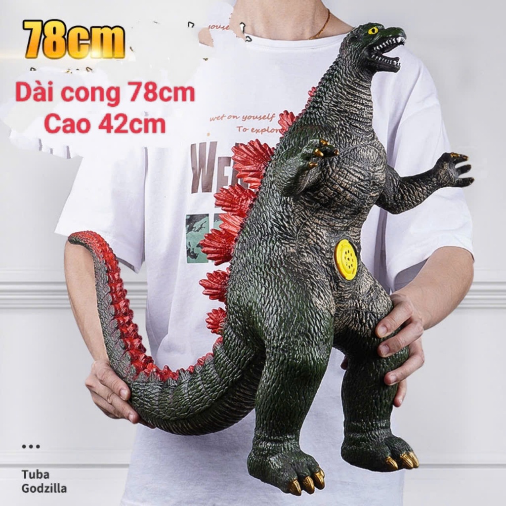Mô hình khủng long godzilla bằng cao su có nhạc cho bé (Hàng Sẵn ...