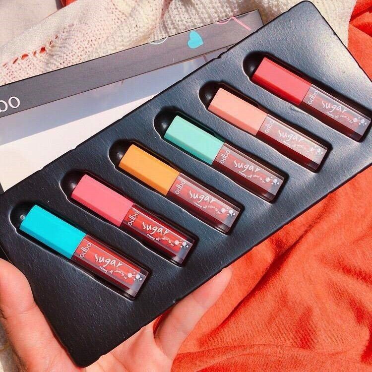 [ODBO] Set Son Mini Kem Lì Mềm Mịn Odbo Sugar OD580 - Thái Lan | Shopee ...