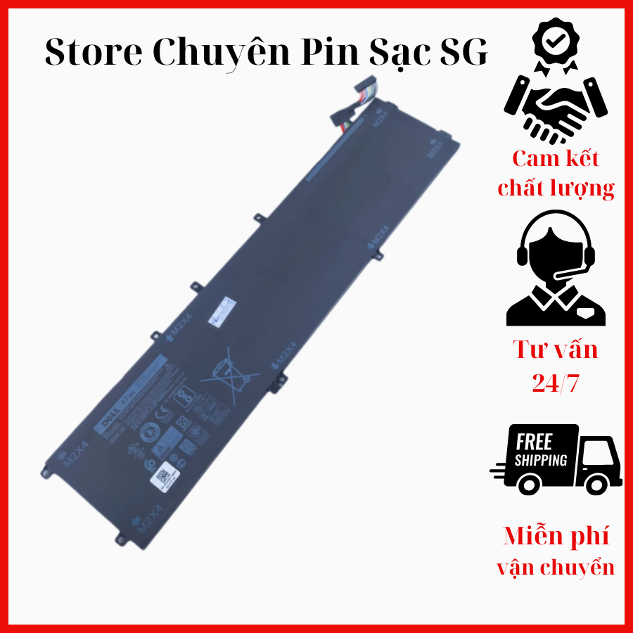 Pin Dell XPS 15 9550 9560 9570 7590 Precision 5510 5520 5530 97Wh New ...