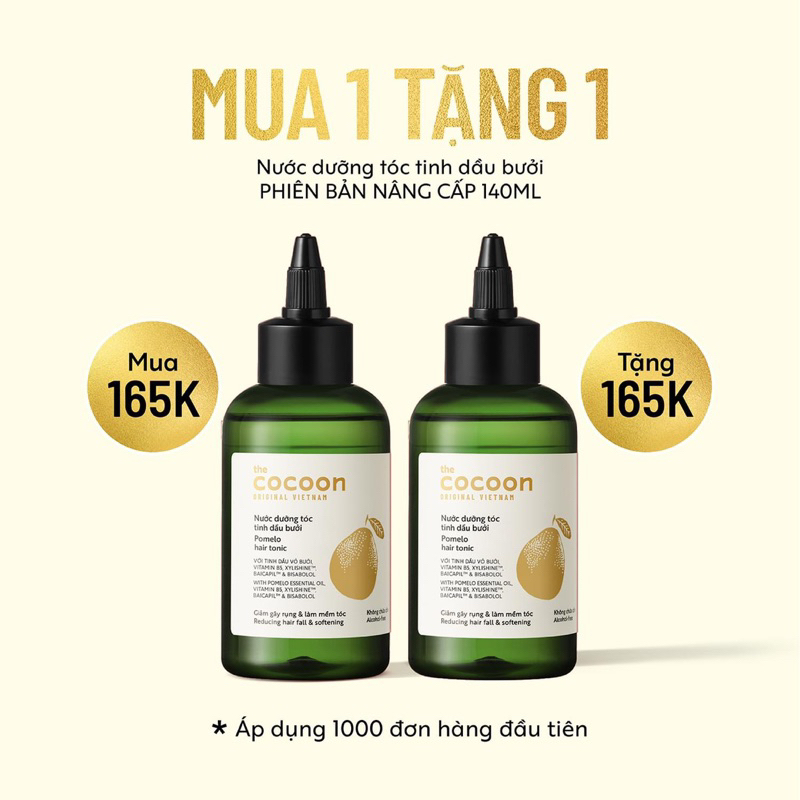 [Phiên Bản Mới] Nước Dưỡng Tóc Cocoon Tinh Dầu Bưởi 140ml Pomelo Hair ...