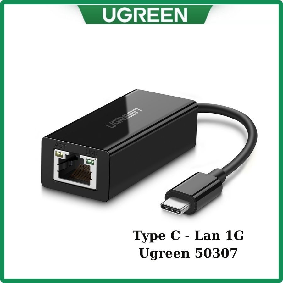 Cáp chuyển Type C sang LAN 1Gbps Ugreen 50307 US236 | Shopee Việt Nam
