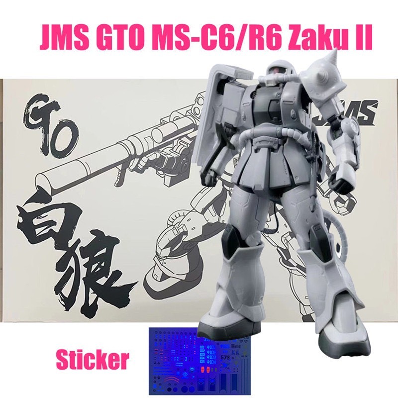 Mô Hình Lắp Ráp HG GTO Zaku II Fighter Type R6 / C6 White Ver JMS 1269 (Kèm decal nước huỳnh ...