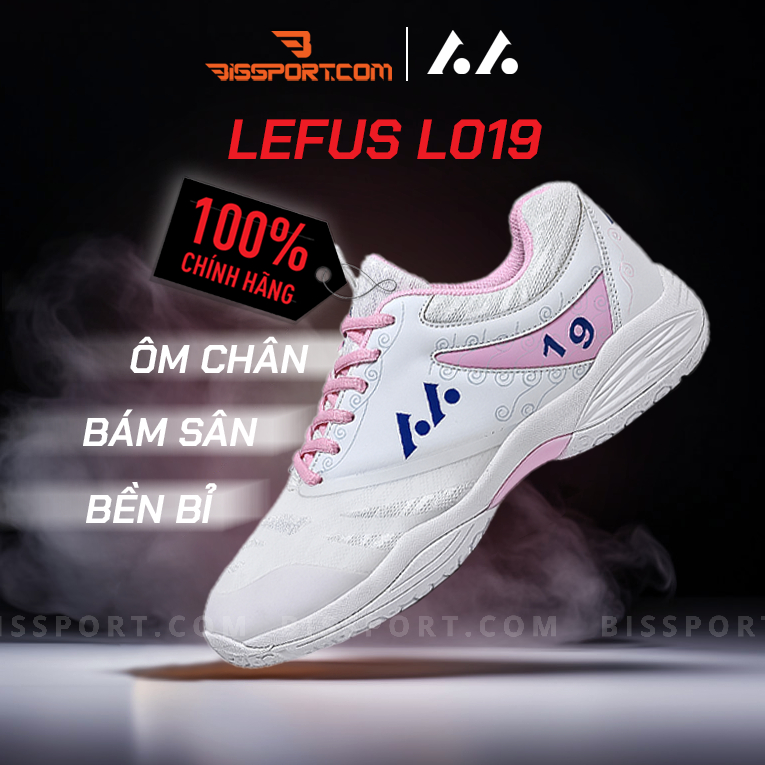 Giày Cầu Lông Bóng Chuyền Lefus Chính Hãng L019 Trắng Hồng - Thiết Kế ...
