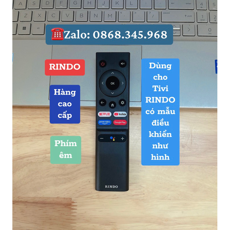 Remote điều khiển Tivi RINDO hàng cao cấp mới 100% tặng kèm pin( Hết ...