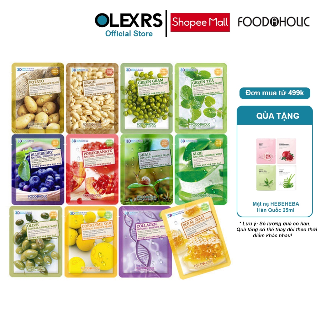 Mặt Nạ 3D Foodaholic Hàn Quốc Chiết Suất Thiên Nhiên Cấp Ẩm Và Dưỡng ...