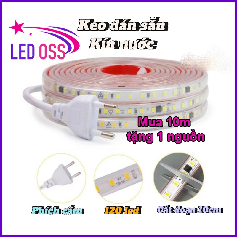 DÂY LED DÁN 2835 220V SIÊU SÁNG GIÁ BÁN THEO MÉT | Shopee Việt Nam